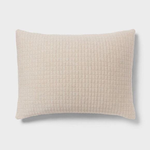 Threshold | Bedding | Threshold Standard Jersey Quilt Sham Oatmeal ...